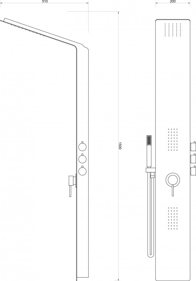 Masažni stub MST-360 | Aqua Casa shop